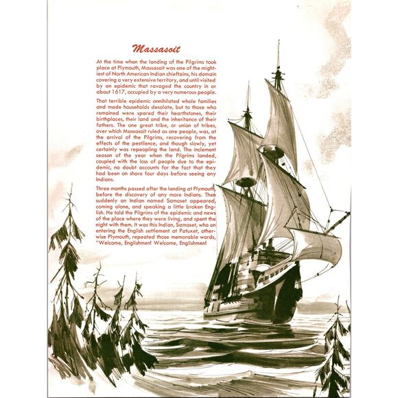 None and/or Unknown | Other | Massasoit Pilgrims Took Place In Plymouth ...